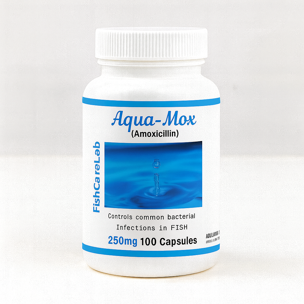 Fish Mox Amoxicillin 500mg – 100 Capsules | Fish Antibiotics FishMox