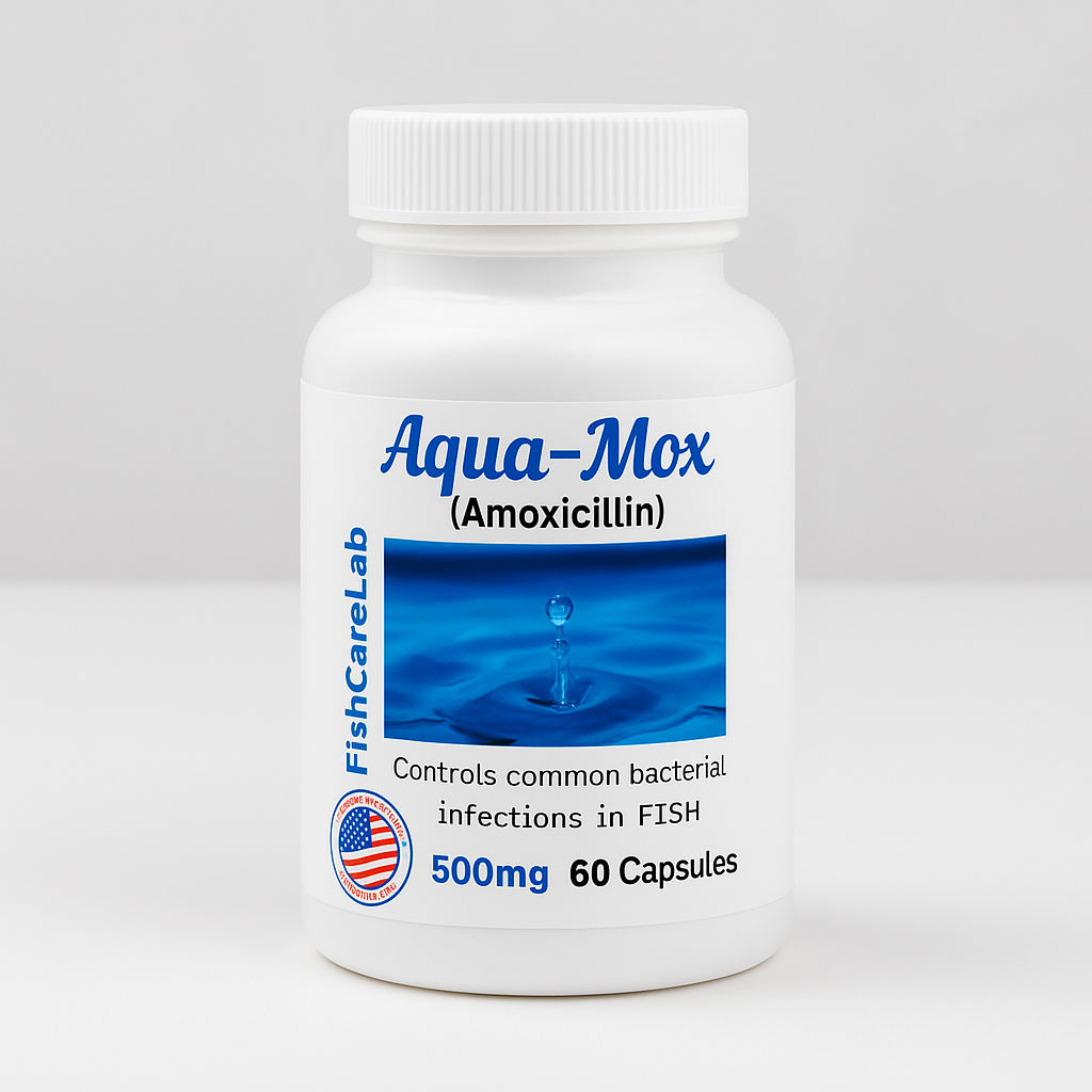 Fish Mox Amoxicillin 500mg – 60 Capsules | Fish Antibiotics FishMox
