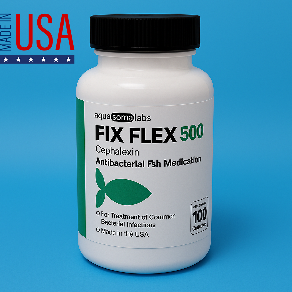 Fish Flex Cephalexin 500mg – 100 Capsules | Aquarium Fish Antibiotics ...