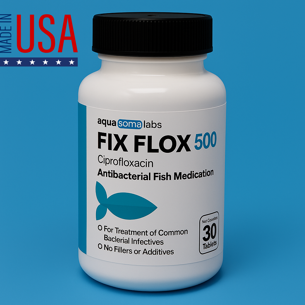 Fish Flox Ciprofloxacin 500mg – 30 Capsules | Aquarium Fish Antibiotic ...