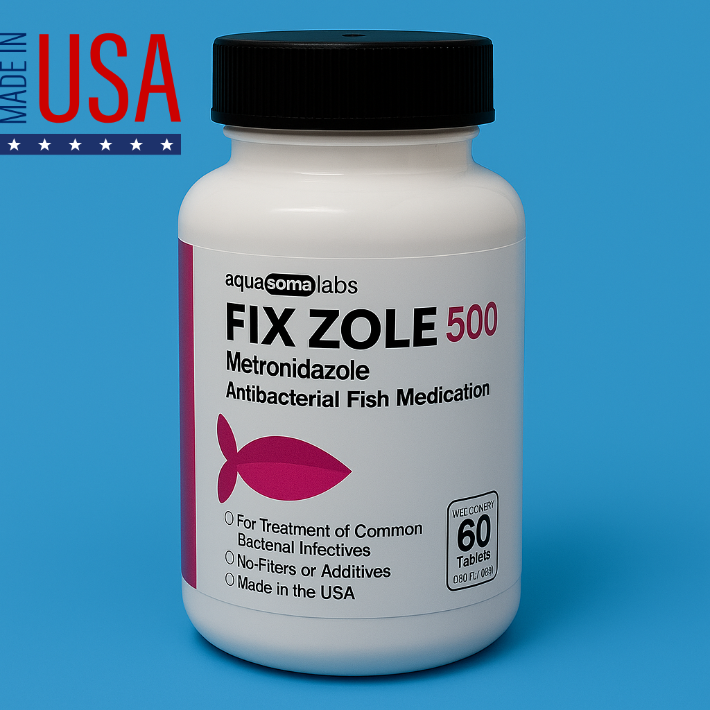 Fish Zole Metronidazole 500mg 60 Tablets – Treat Internal Parasites ...